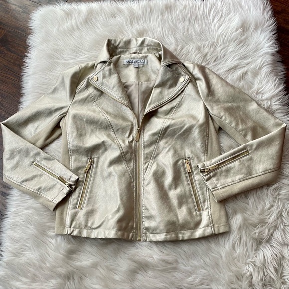 Kenneth Cole New York | Jackets & Coats | Kenneth Cole Metallic Gold ...